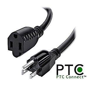 5-Pack 1ft Premium GOLD Series AC Power Strip Outlet Extender / Saver - GOLD PLATED connectors - make more space on the power strip or wall outlets