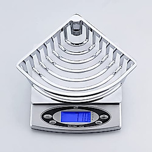 Bathroom Corner Shower Caddy, Triangle Wall Mounted Shower Shelf Corner Shower Basket Caddy,Drilling Kitchen Racks Shower Organizer for Bathroom,Toilet, Dorm, Kitchen,Chrome