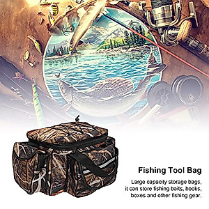 Alvinlite Large Capacity Fishing Messenger Storage Bag, Nylon Cloth Tool Bag Fishing Tackle Storage Bags Fishing Accessories