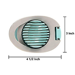 Ortarco Egg Slicer for Boiled Eggs Strawberry Cutter with Stainless Steel Wire （Green）