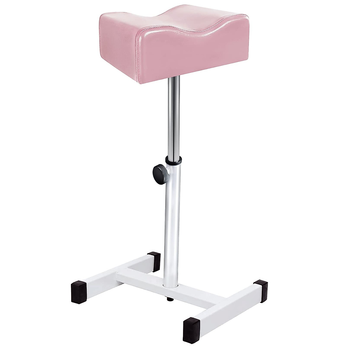 Kalolary Pedicure Foot Rest, Adjustable Height Pedicure Stool Manicure Nail Equipment for Nail Technician Salon Spa (Pink)