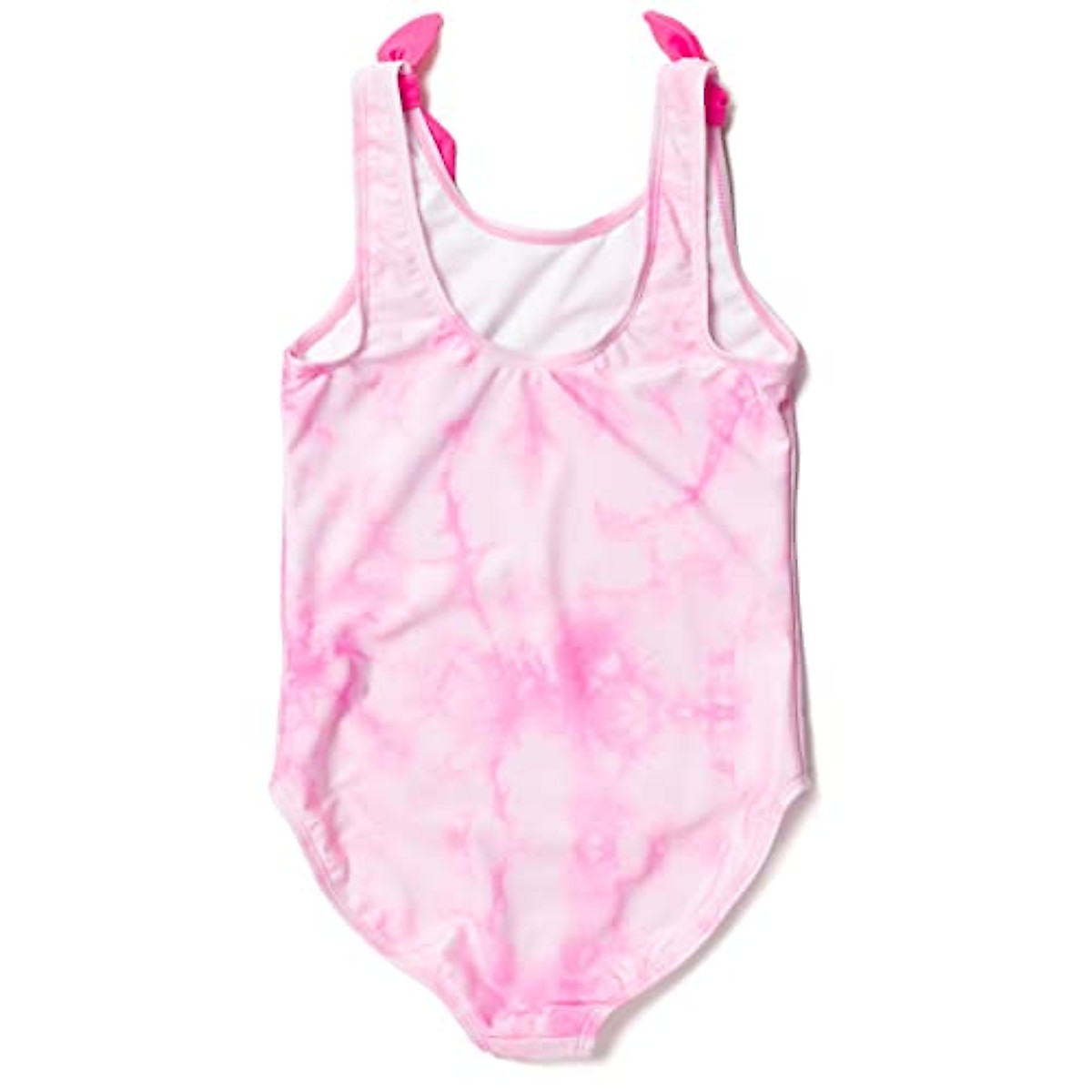 Barbie Little Girls One Piece Bathing Suit Tie Dye Pink 5
