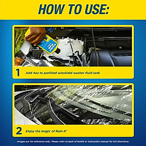 Rain-X White RX11806D Washer Fluid Additive-16.9 fl. oz, 500. ml