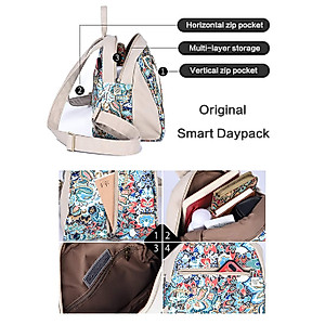 Black Butterfly Bohemian Canvas Daypack Outdoor Fashion Printing Bag Leisure Travel Backpack for Women Girls (A)