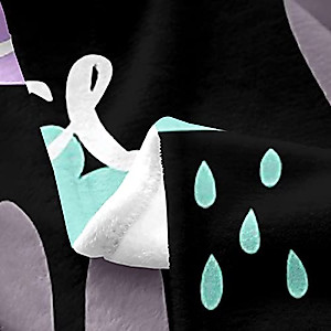 Hippie Graffiti Fleece Throw Blanket,Dance Life All Season Bed Blanket Hip Hop Street Culture Flannel Fuzzy Blanket for Bed Sofa Couch,Bedroom Decor Plush Blanket Baby 40&quot;x50&quot;