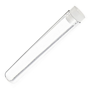 12x75mm PS Test Tube, with 12mm Flange Cap, Natural (Pack 10) Karter Scientific 401Q2