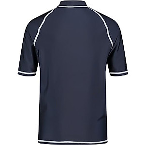 Tommy Hilfiger Boys' Rashguard with UPF 50+ Sun Protection, Navy Blazer K08, 12-14