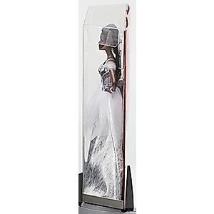 Barbie Signature 2021 Holiday Doll (12-inch, Brunette Braided Hair) in Silver Gown, with Doll Stand and Certificate of Authenticity, Gift for 6 Year Olds and Up