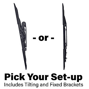 Sanus Premium Universal 3-Stud Heavy Duty Tilting Wall Mount For Large TVs - Fits 50"-120" Flat Screens - Low Profile - Easy Install - UL Tested For Safety -VMPL3-B1