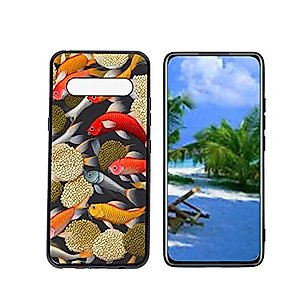 HEOLCULWO Compatible with LG V60 ThinQ 5G Phone Case, Japanese-Style-Koi-Fish-3 Case Silicone Protective for Teen Girl Boy Case for LG V60 ThinQ 5G