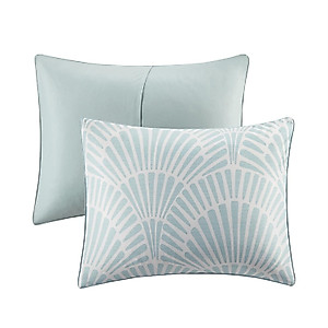 Beautyrest Polyester Printed 10-PC King Comforter Set with Aqua BR9144409622-14