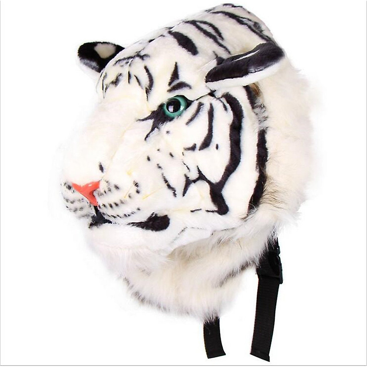 WYIKE Domineering 3D Animal Head Backpack Bengal Tiger Head Backpack/Lion Head Backpack and Wall Mount (Small, Tiger Yellow)