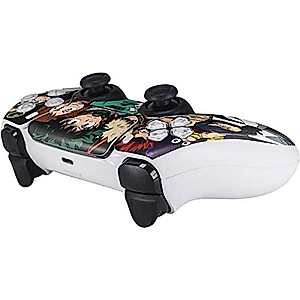 Skinit Decal Gaming Skin Compatible with PS5 and Compatible with PS5 Digital Edition DualSense Controller - Officially Licensed Crunchyroll My Hero Academia Design