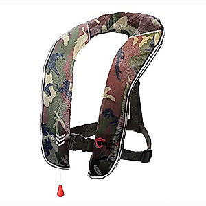 Eyson Inflatable Life Jacket Inflatable Life Vest for Adult Classic Automatic (Green Camouflage)