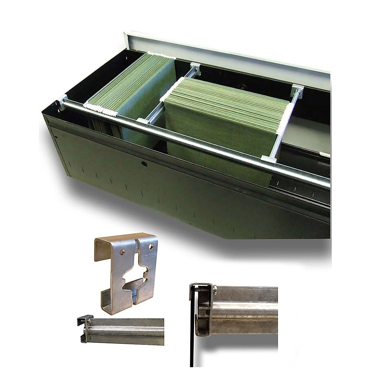 "Cut-It-Yourself" Universal File Bars 10-Pack (for Metal Cabinets)