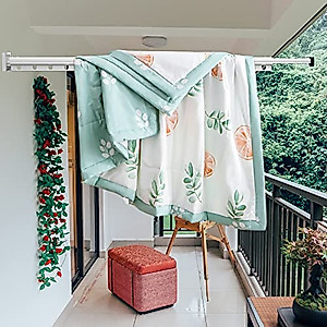 Kelisiting Drying Rack Clothing,Laundry Drying Rack Wall Mounted Clothes Hanger Rack,Retractable Clothes Drying Rack,Space Saver,Collapsible(Tri-Fold),for Laundry Room Organization,Decor