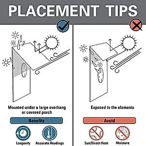FirsTime & Co. Copper Sundeck Outdoor Wall Clock, Thermometer for Patio and Pool, Round, Metal, Rustic, 19 inches
