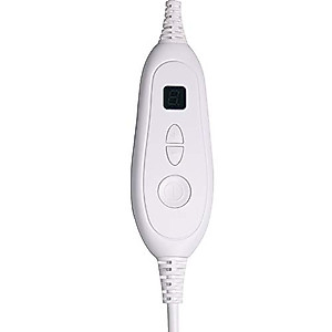 Ambershine 45cmx85cm XXXL King Size Heating Pad with Fast-Heating Technology&6 Temperature Settings, Flannel Electric Heating Pad/Pain Relief for Back/Neck/Shoulders/Abdomen/Legs (Dark Gray)