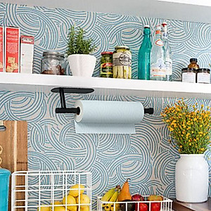 Paper Towel Holder Under Cabinet ,Paper Towel Holder, Kitchen Decor, Stainless Steel ,Self-Adhesive with Screw Fitting, Kitchen Accessories