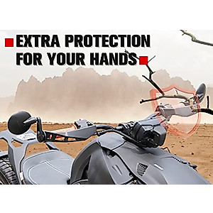 A & UTV PRO Sport Windshield & Aluminum Handguards for Can-Am Ryker All Models, Adjustable Vented Windscreen, Handlebars Hand Guard Protector Accessories, Replace OEM # 219401023, 219400771, 219400998