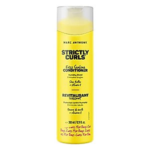 Marc Anthony Frizz Sealing Conditioner, Strictly Curls - Curly Hair Conditioner with Shea Butter & Vitamin E for Hydration & Frizz-Free Shine - Sulfate Free & Color Safe For Dry Damaged Hair - 12.9 Oz