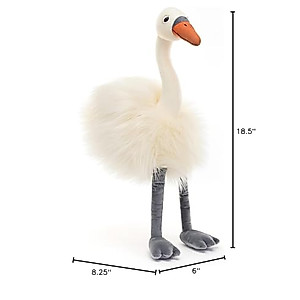 Jellycat Evelyn Swan Stuffed Animal, 20 inches | Bird Plush Toy | Classic Children's Gift