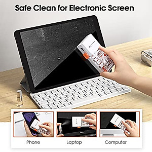 10-in-1 Keyboard Cleaner, Laptop Cleaning Kit Lens Pen for DSLR Cameras, 3 in 1 Earbud Cleaner Pen, Computer Cleaning Kit, Polish Cleaning Cloth Brush for Screen/Electronic/MacBook/Phone/iPad/PC/