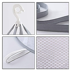 AYE Large Size Sweater Hanging Dryer, 2 Tier Folding Drying Rack, Lay Flat to Dry Mesh Clothes Hanger for Sweater, Delicates and Swimsuit