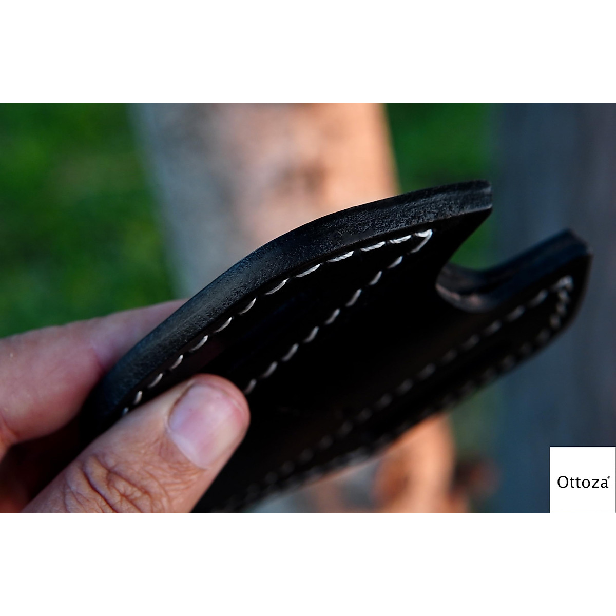 Ottoza Leather Knife Sheath for Belt Vertical Knife Sheath 5" Leather Pocket Knife Sheath Leather Folding Knife Sheath 5 inch Knife Sheath Pocket Knife Holster Pocket Knife Holder TOP Grain Leather No:70