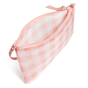 Vera Bradley Women's Mesh Convertible Wristlet, Gingham Sand Rose, One Size