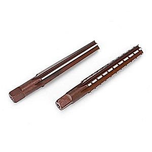 2Pcs High Carbon Steel Straight Shank Morse Taper Reamer Rough + Fine Hand Reamer Set Replacement(MT2#)