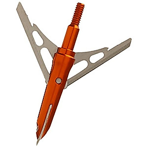 RAGE Crossbow X, 2-Blade Archery Arrow Broadhead, 100 or 125 Grain with Shock Collar Technology (3-Pack)