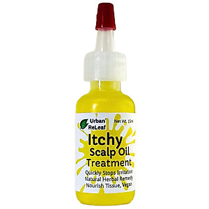 Urban ReLeaf Itchy Scalp Oil Treatment ! Braids, Wigs, Weaves, Tight Hairstyles & Itchy Skin Relief, Shaved Bald Head, Quickly Soothe Irritation, Natural Herbal Remedy, Made Fresh in USA!