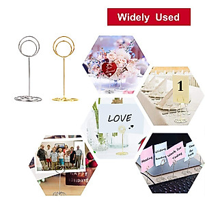 20 Pack Table Number Holders Place Card Holder Photo Picture Holder for Wedding, Birthday Party