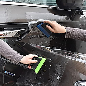 REEVAA Small Squeegee Window Tint Rubber Squeegee, Non-Slip Handy Tint Squeegee PPF Squeegee for Auto Window Tinting Car Windshield, Household Shower Squeegee,Mirror,Glass Door Window Cleaning - 2PCS