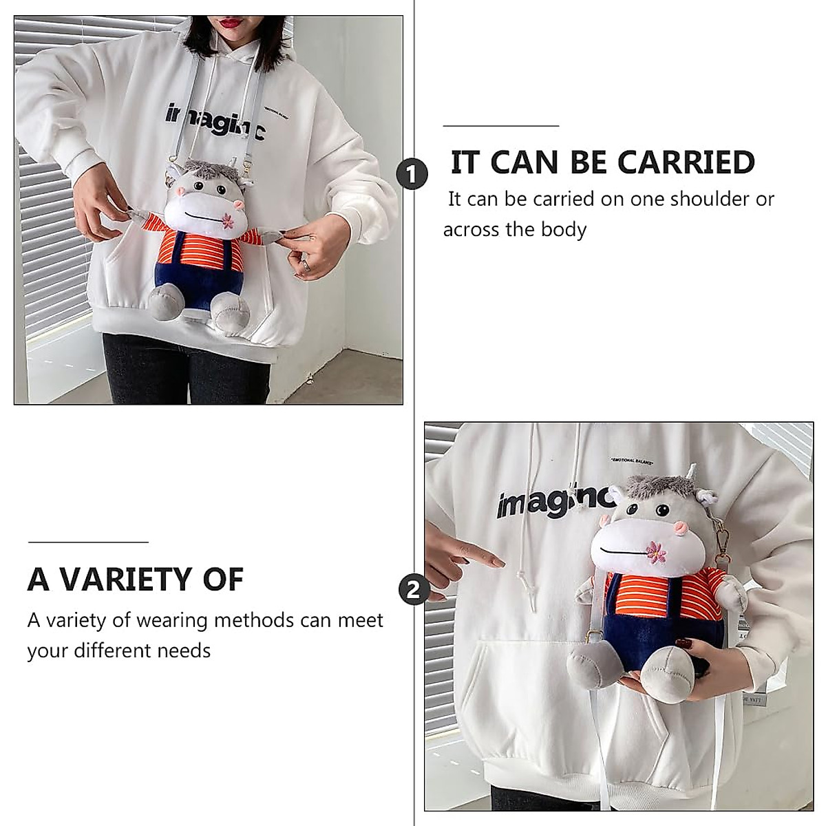 HEALLILY 2pcs U Shaped Toothbrush Head Silicone Automatic Electric Toothbrush Heads Replacement Refill for Electric Toothbrush Accessories