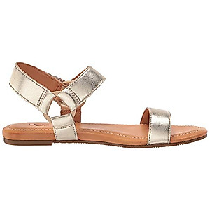UGG Women's RYNELL Flat Sandal, Gold Metallic, 5.5