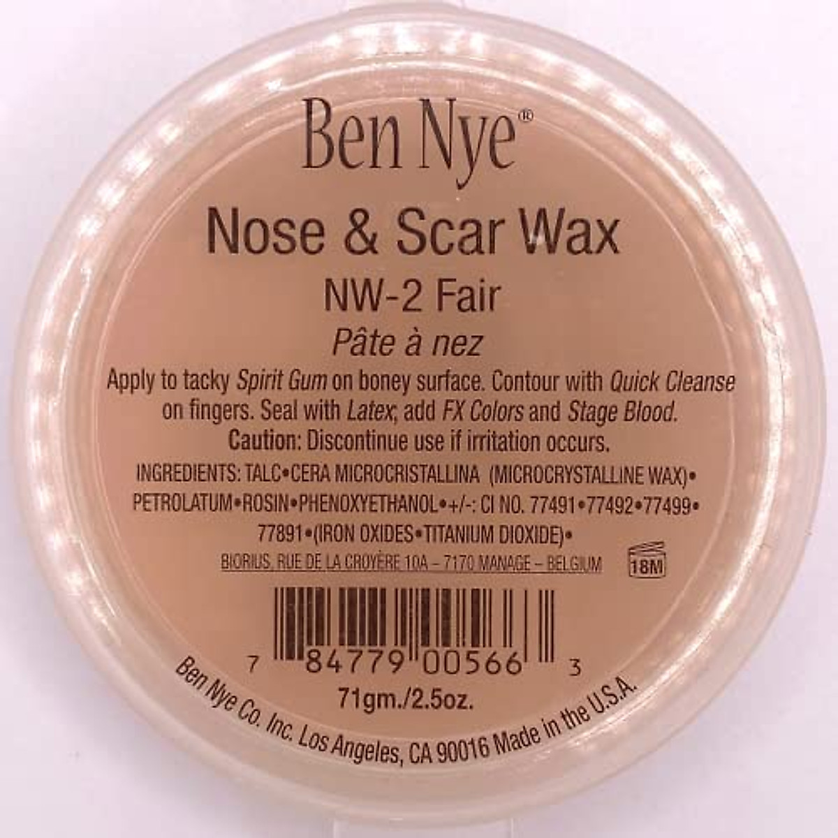 Ben Nye Nose and Scar Wax Fair 1 Ounce