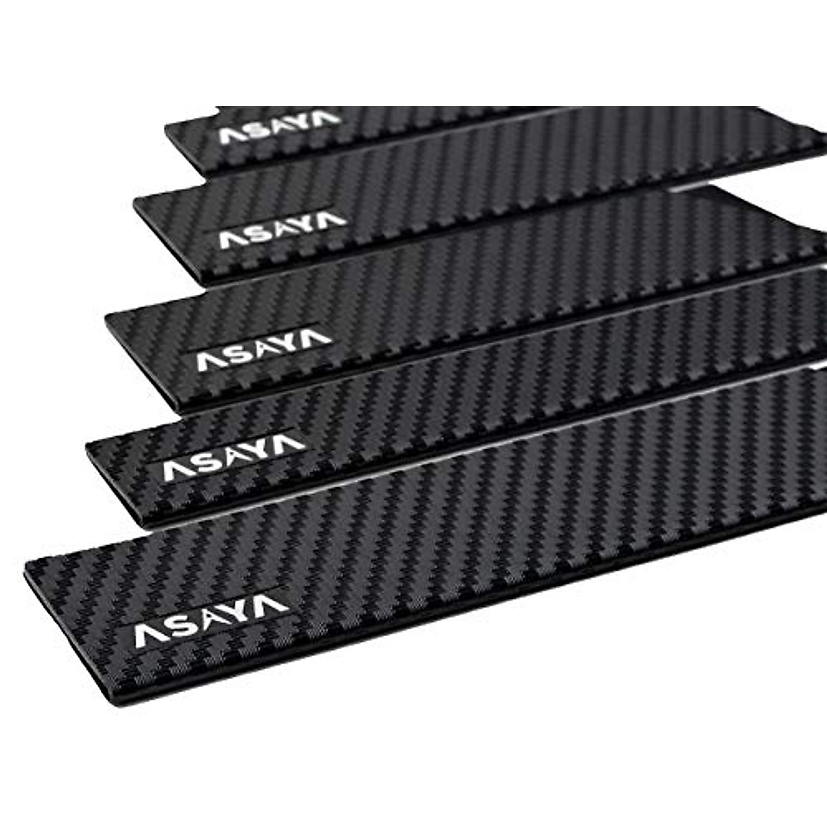 Asaya Professional Knife Edge Guards - 11 Piece Universal Blade Covers - Extra Strength, ABS Plastic and BPA-Free Felt Lining, non-Toxic and Food Safe - Knives Not Included