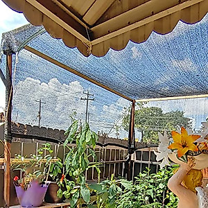 Shade Cloth 90% Sunblock Net 4x12ft 5x25ft 6x20ft 8x25ft 12x12ft Black UV Resistant Shade Cover Net with Grommets for Garden Plants Growing Privacy Screen Chicken Coop (Size : 6ftx25ft)