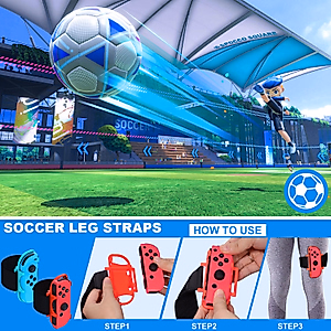 Switch Sports Accessories - 14 in 1 Switch Sports Accessories Bundle for Nintendo Switch/OLED Sports, Family Accessories Kit Compatible with Switch/OLED Sports Games