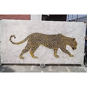 30 x 60 Inches Rectangle Shape Marble Dining Table Top White Quartz Stone Resin Art Bathroom Slab from Indian Cottage Art and Crafts