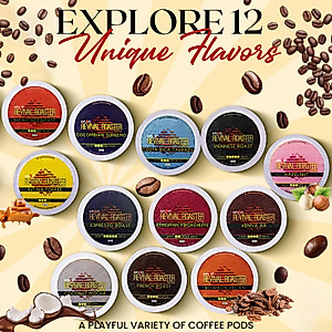 96 Count Coffee Variety Pack (12 amazing blends), Single Serve Coffee Pods for Keurig K Cup Brewers - InfuSio Revival Roaster Premium Roasted Coffee (Variety, 96 Compatible with 2.0)
