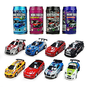 ARRIS Mini RC Car, Radio Remote Control Micro Racing Can RC Car Toy Gift for Kids (2pcs)…