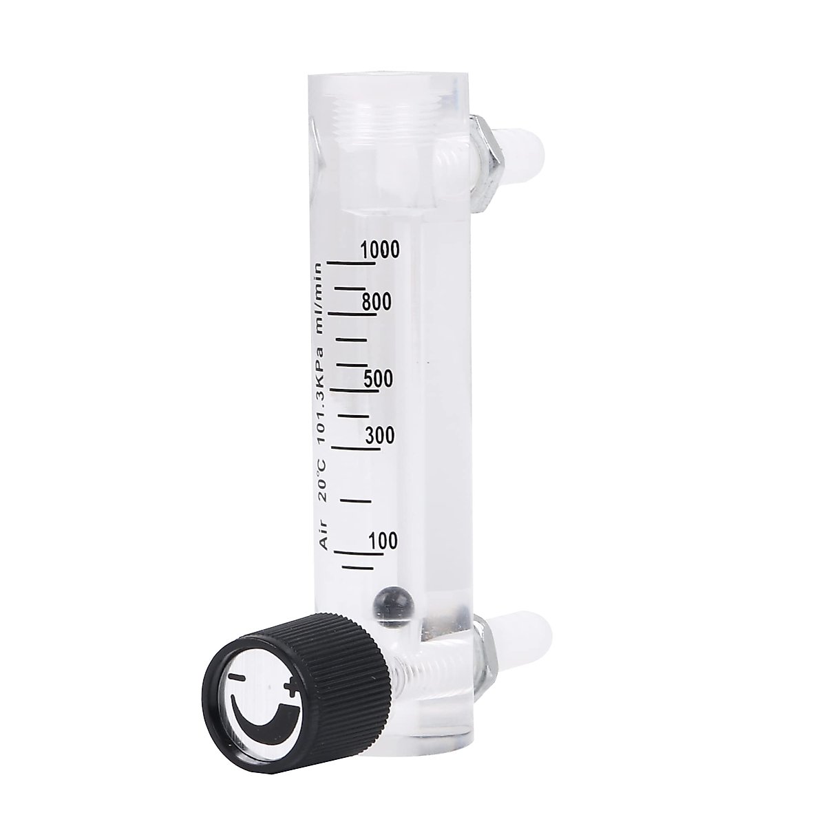 CNBTR 100-1000ml/min Oxygen Air Gas Flowmeter with Control Valve for Oxygen Adjustable Gas Flowmeter with Copper Connector for Oxygen Air Gas Conectrator