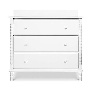 Davinci Jenny Lind Spindle 3-Drawer Dresser in White