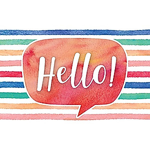 Watercolor Hello Postcards