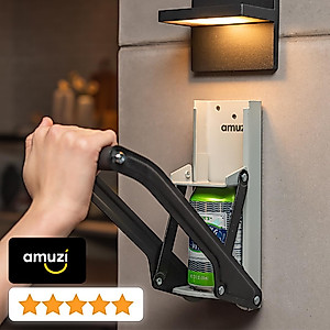 Can Crushers - Wall Mounted Aluminum Can Smasher - Ideal for Garbage Can and Recycling Bin - Outdoor Bar Accessories Must-Have - Home Improvement Essential - Efficient Can Crusher by Amuzi