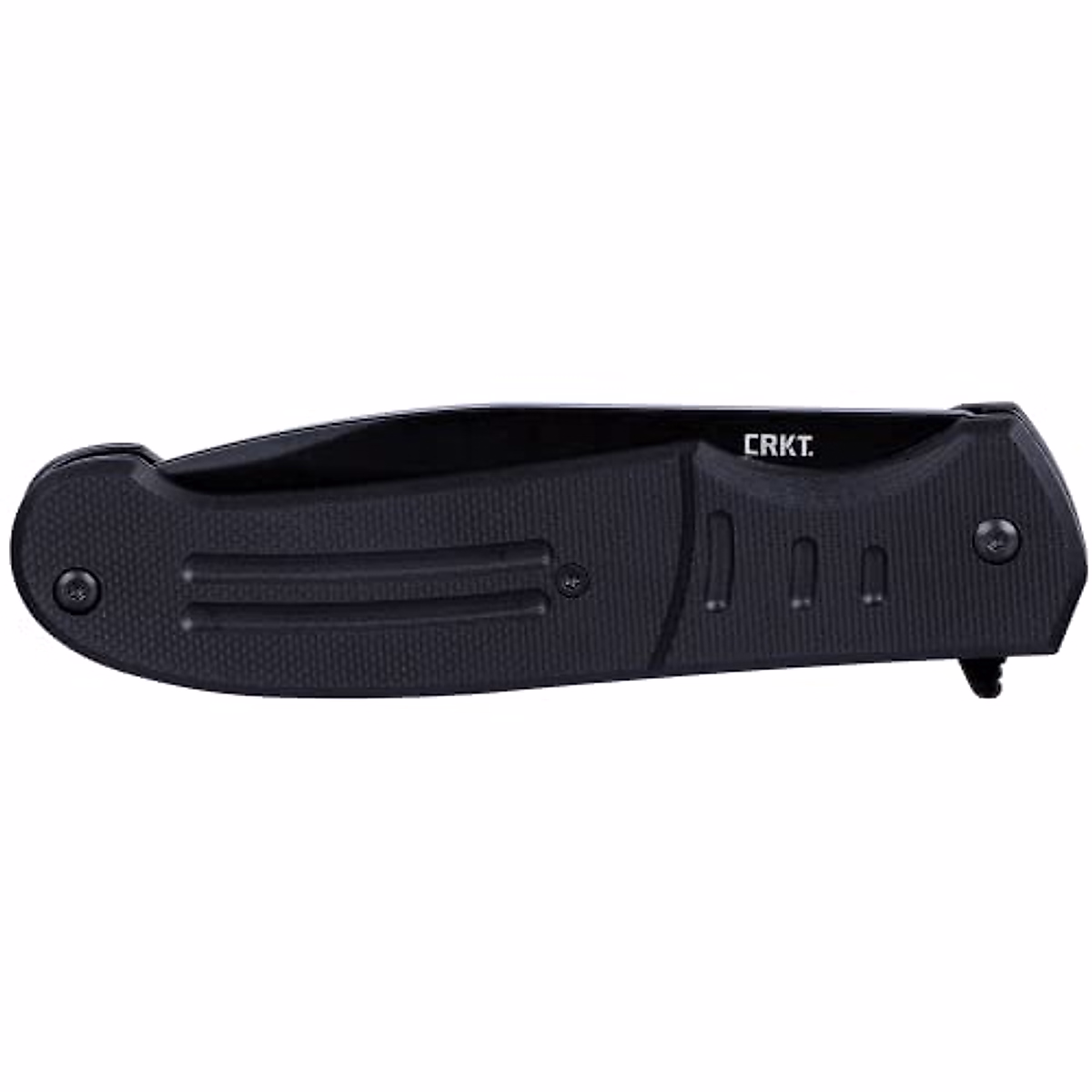 CRKT Ignitor EDC Folding Pocket Knife: Assisted Opening Everyday Carry, Plain Edge, Liner Lock with G10 Handle 6885,Black