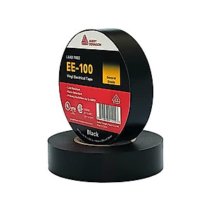 Avery Dennison General Use Vinyl Electrical Tape, EE-100, ¾ in x 66 ft, Black, 1 roll